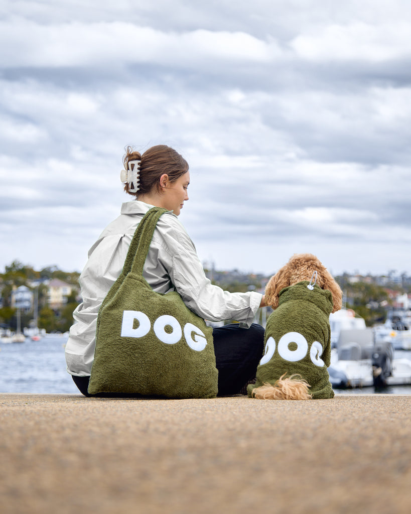 DOG Poncho - Olive – DOG by Dr Lisa